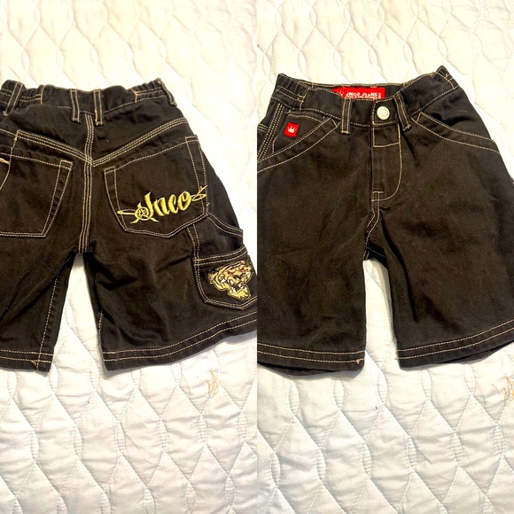 JNCO | Bottoms | Boys Y2k Jnco Jean Shorts With Cargo Loop Cougar Patch ...